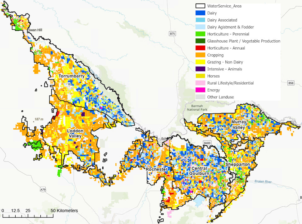 Mapping changes in GMID land and water use - GB CMA - Goulburn Broken CMA